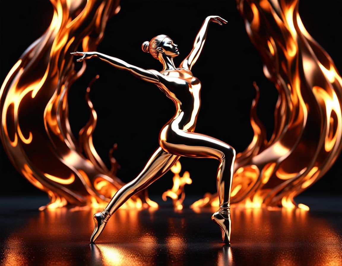 flame ballet - AI Generated Artwork - NightCafe Creator