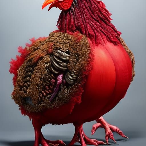 3 legged chicken - AI Generated Artwork - NightCafe Creator
