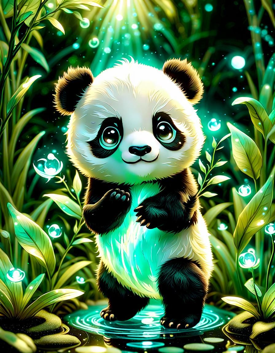 Cute Baby Panda - AI Generated Artwork - NightCafe Creator