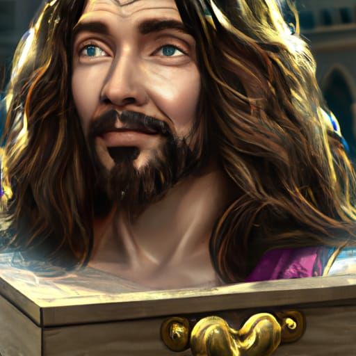 jesus in a box - AI Generated Artwork - NightCafe Creator