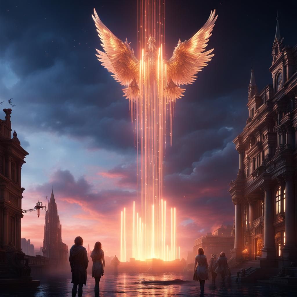 the sky angel - AI Generated Artwork - NightCafe Creator