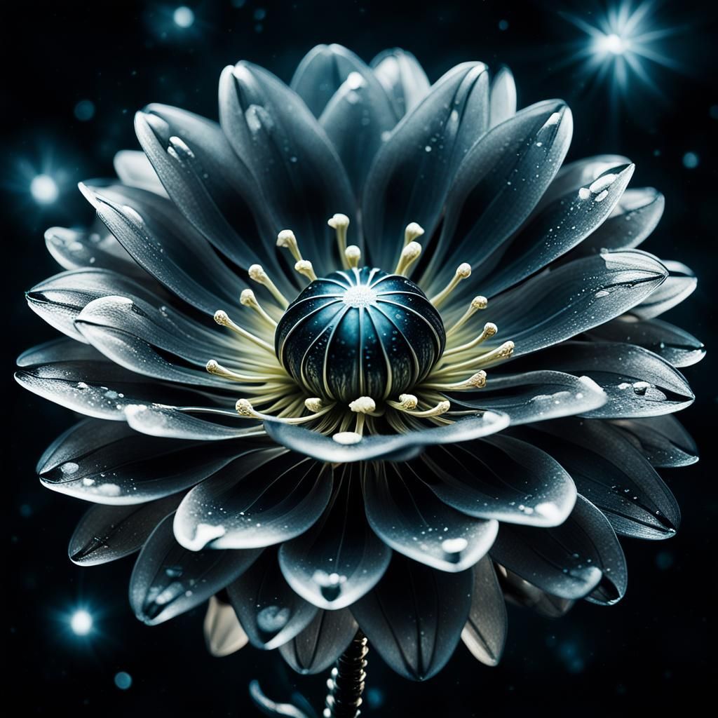 Ethereal Cosmic Horror Blooms in Dark Surrealism - AI Art