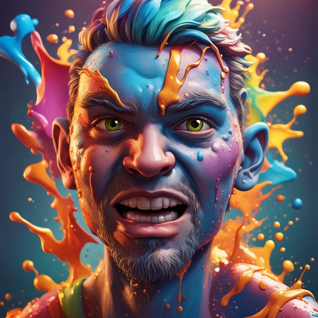 colourful cartoon caracter - AI Generated Artwork - NightCafe Creator