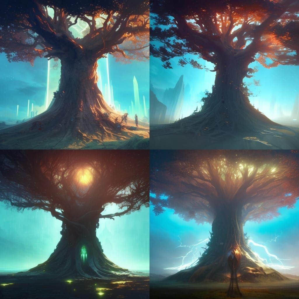 the world tree a masterpiece, 8k resolution, dark fantasy concept art ...
