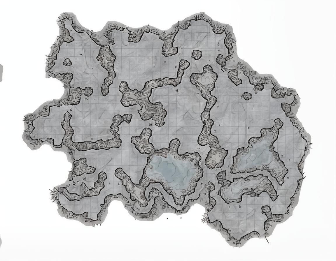 DnD cave system, rpg map - AI Generated Artwork - NightCafe Creator