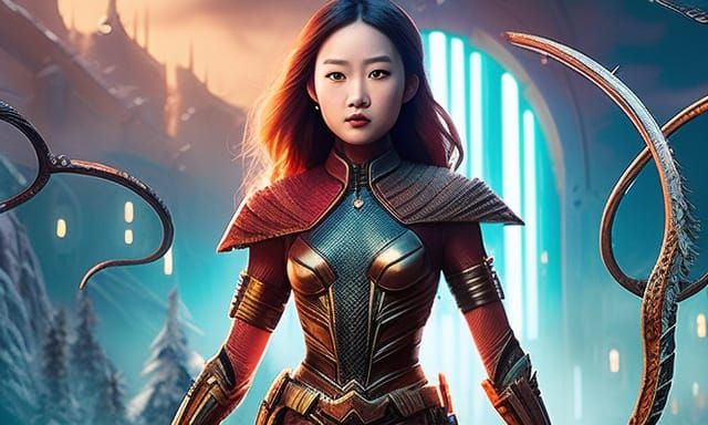 Temporal Warrior: A Chinese Warrior Teleports into Battle - AI Generated Artwork - NightCafe Creator