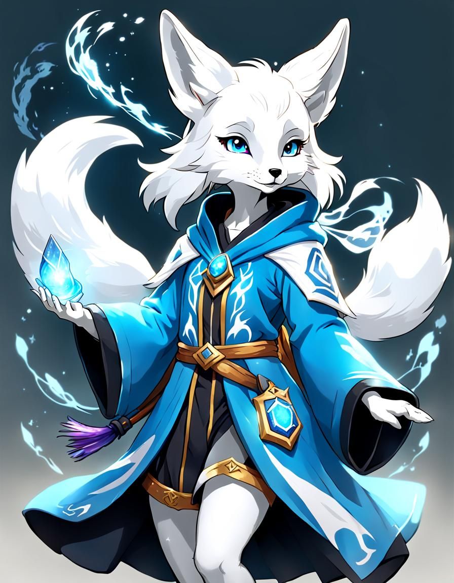 Kawaii Fox Mage - AI Generated Artwork - NightCafe Creator