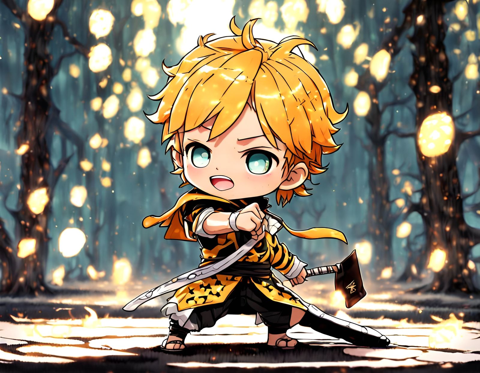 Zenitsu - AI Generated Artwork - NightCafe Creator