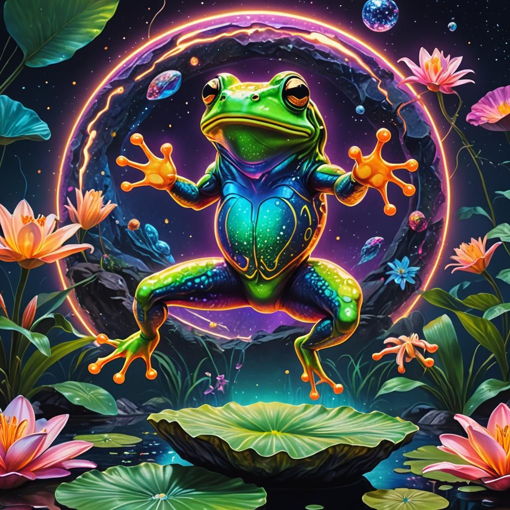 Feeling froggy! - AI Generated Artwork - NightCafe Creator