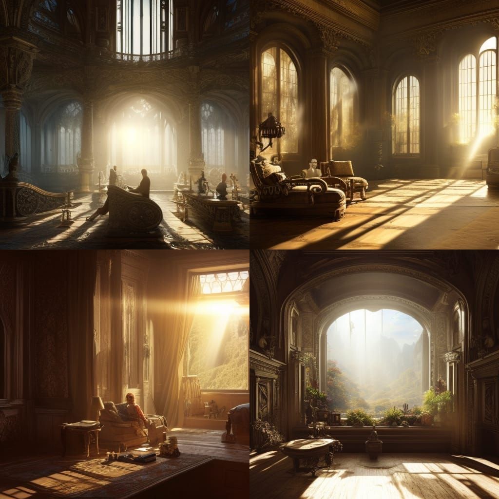 Sunlight Coming Through a Window - AI Generated Artwork - NightCafe Creator