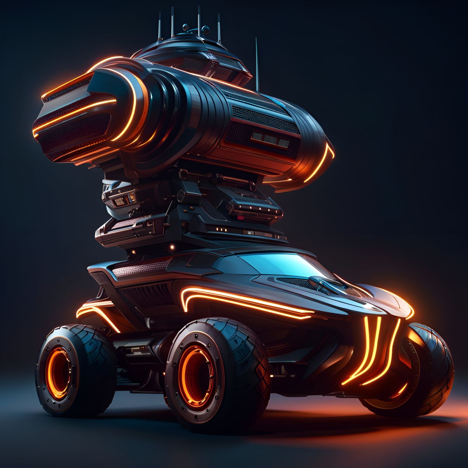 Mecha-Car - AI Generated Artwork - NightCafe Creator
