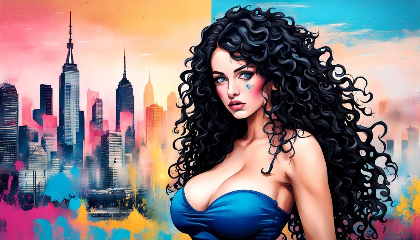 Stephanie in New York - AI Generated Artwork - NightCafe Creator