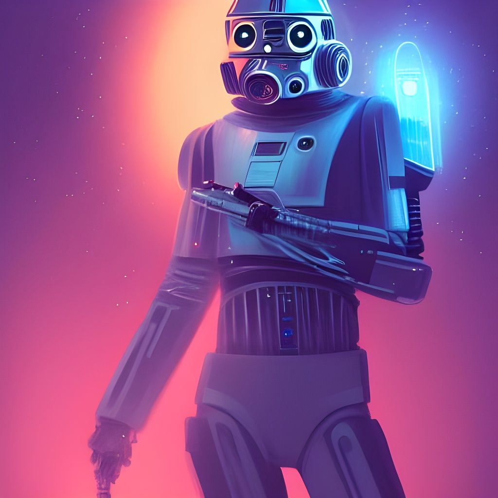 Ghost in the Droid : Playing air guitar - AI Generated Artwork ...