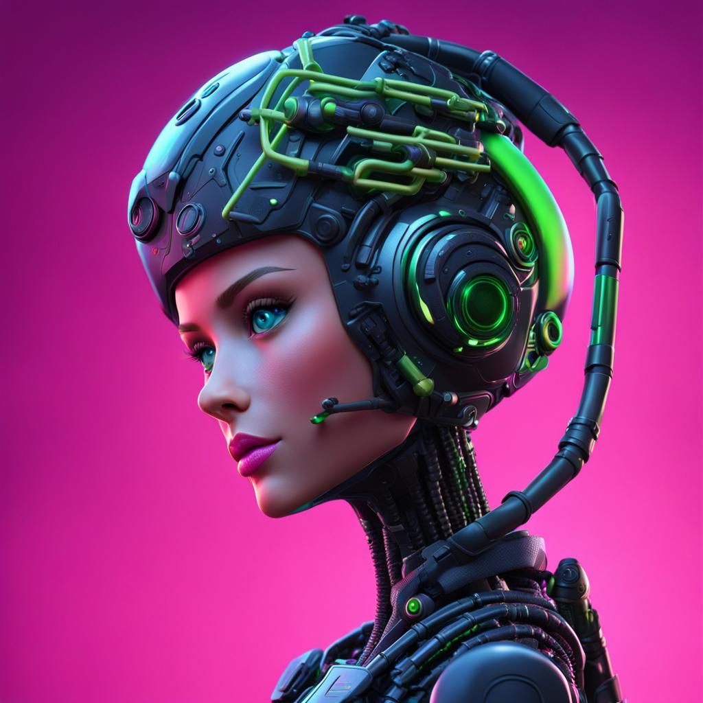 Borg Barbie - AI Generated Artwork - NightCafe Creator