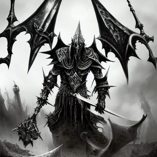 Wandering Death Knight - AI Generated Artwork - NightCafe Creator