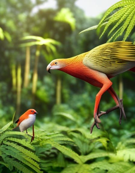 Rare Parakeet Dodo Bird - AI Generated Artwork - NightCafe Creator