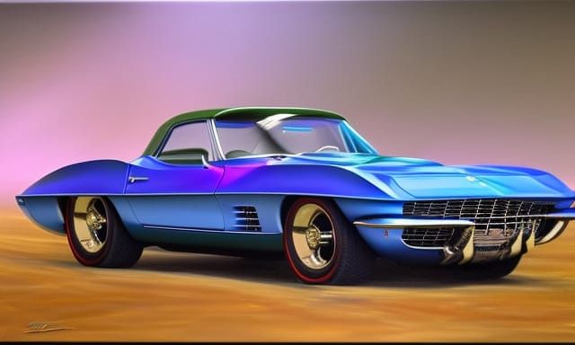 1963 corvette - AI Generated Artwork - NightCafe Creator