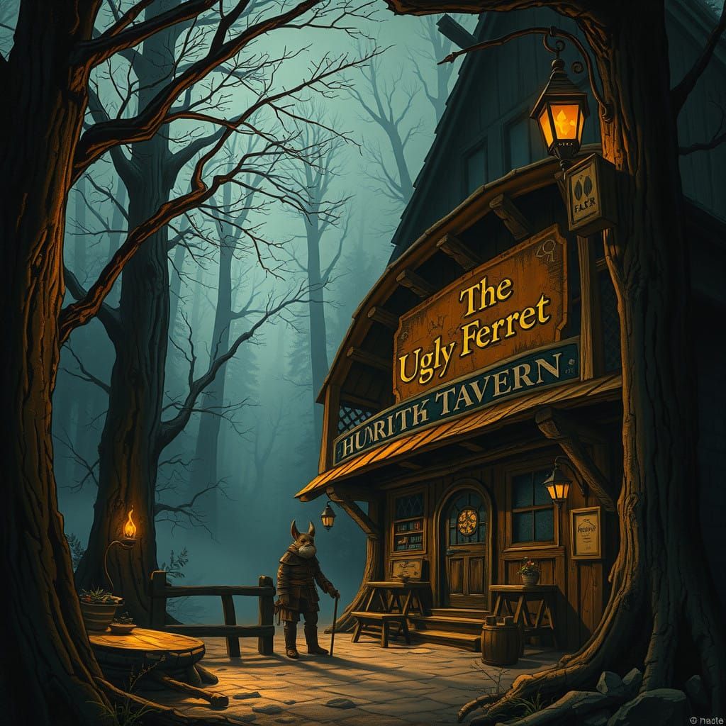The Ugly Ferret Tavern - Whimsical Tavern in a Mystical Fore...