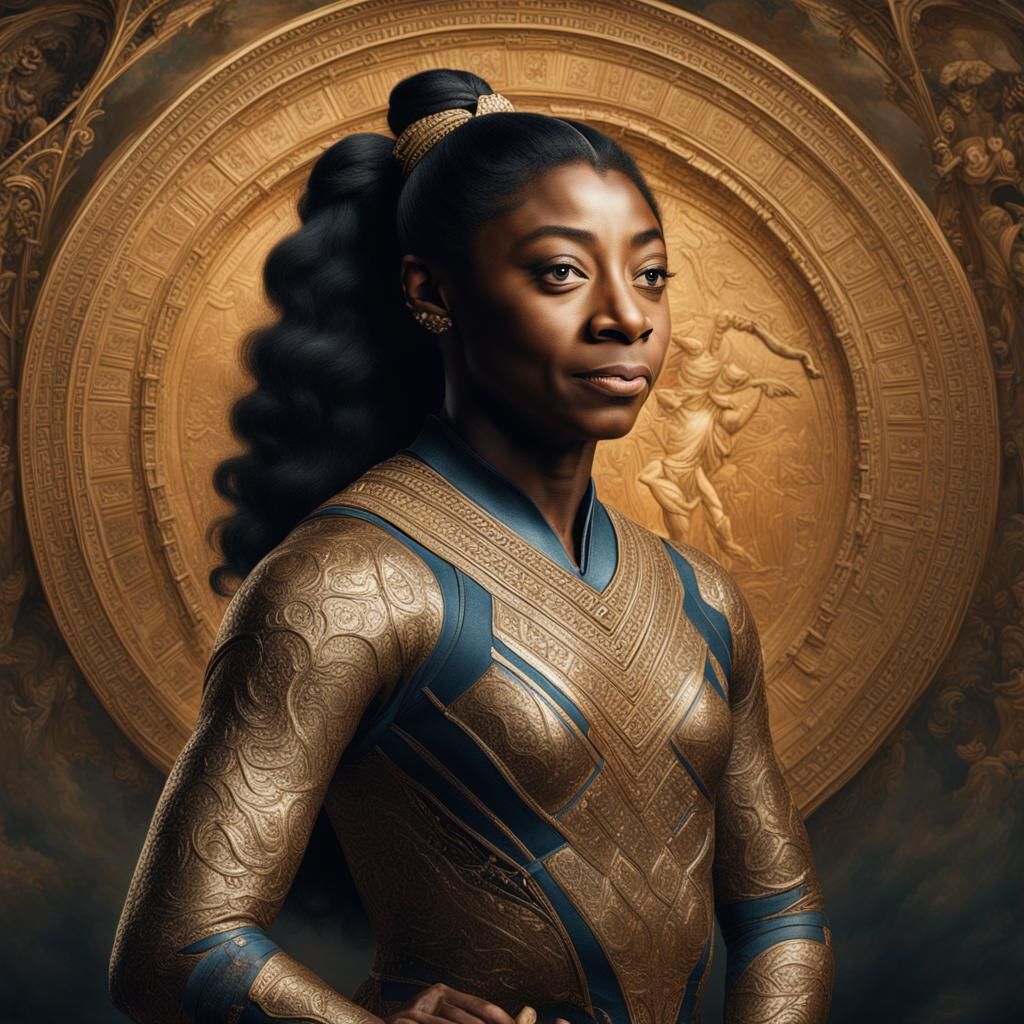 portrait of Simone Biles by Leonardo da Vinci - AI Generated Artwork ...