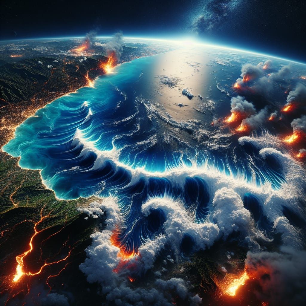 Aftermath of Rod of God Attack - AI Generated Artwork - NightCafe Creator