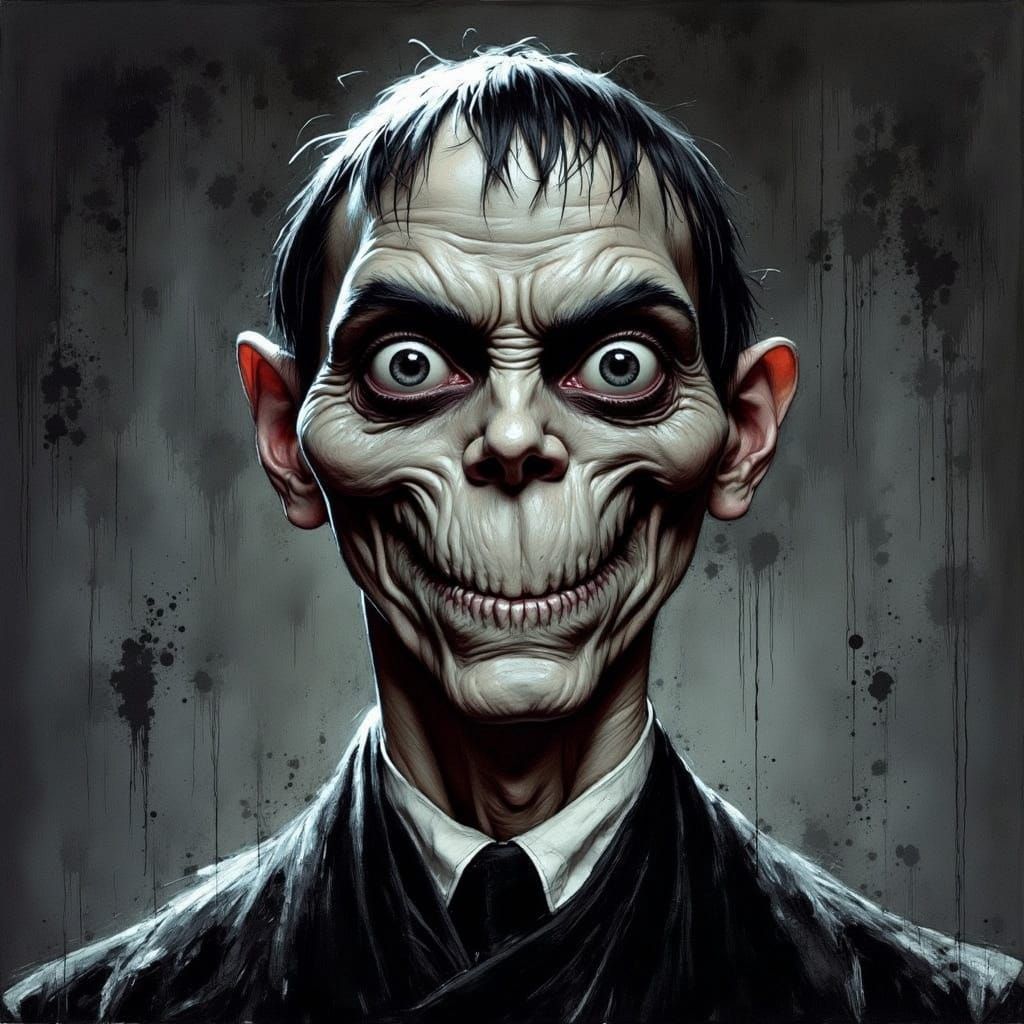Lurch gone wrong - Dark Portrait of Lurch, Addams Family Cha...
