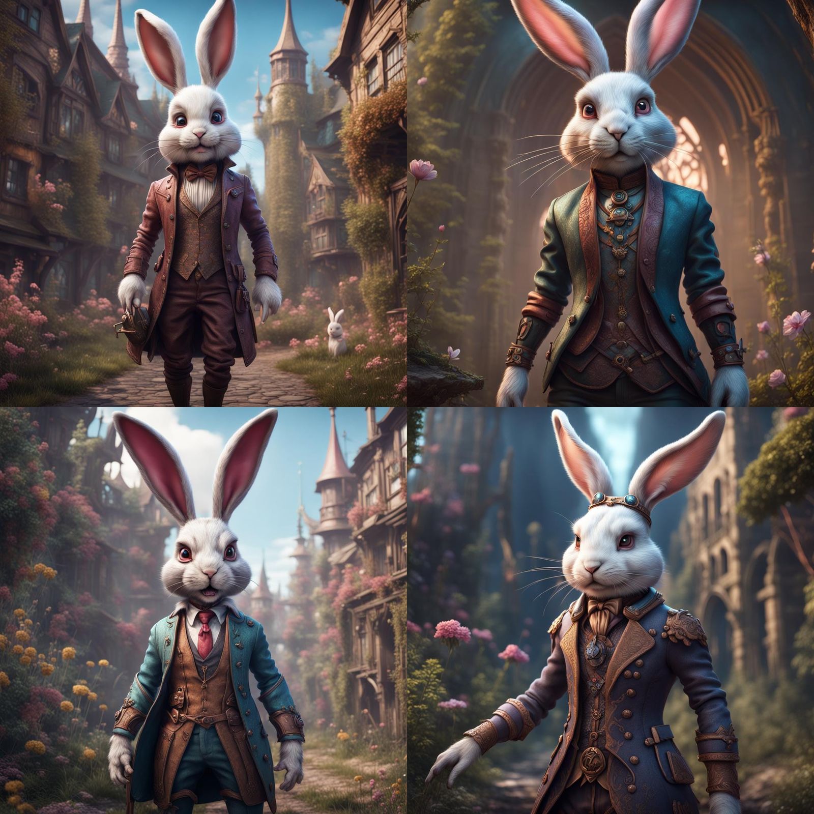 Humanized bunny - AI Generated Artwork - NightCafe Creator