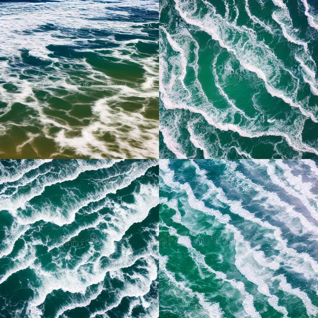 Ocean waves - AI Generated Artwork - NightCafe Creator