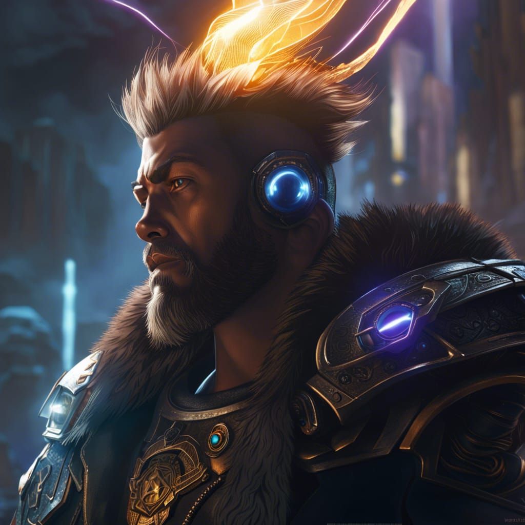 Cyber Viking - AI Generated Artwork - NightCafe Creator