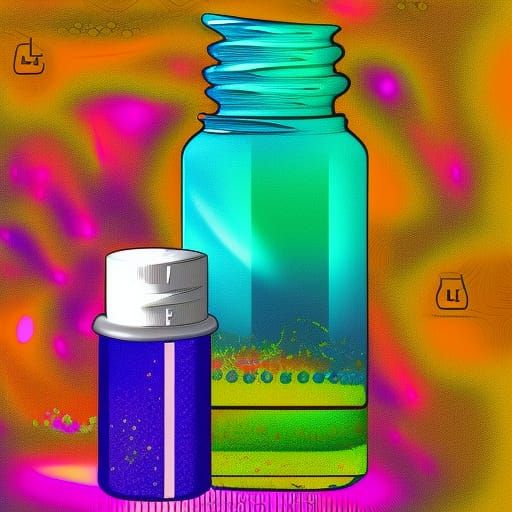 an enchanting potion emitting vibrant electric energy - AI Generated ...