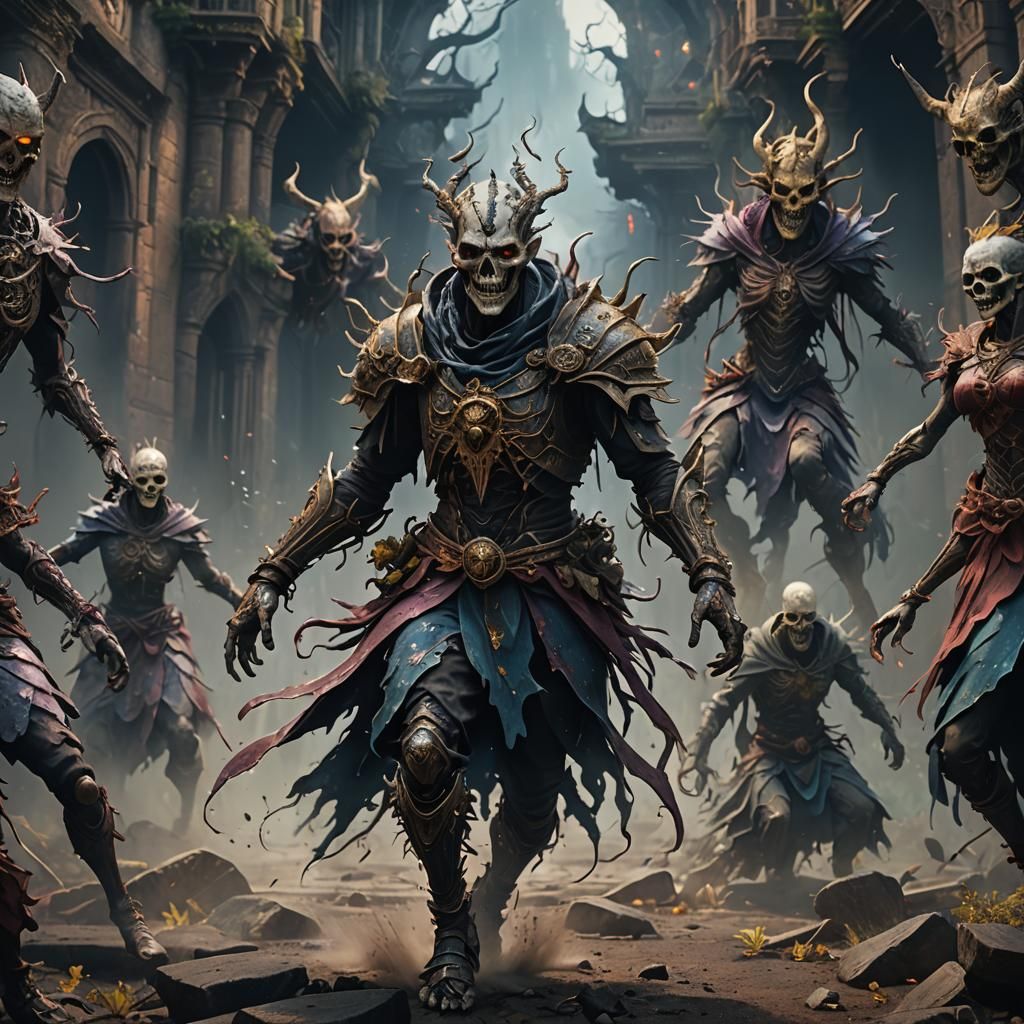 Scary Figure Dance - AI Generated Artwork - NightCafe Creator