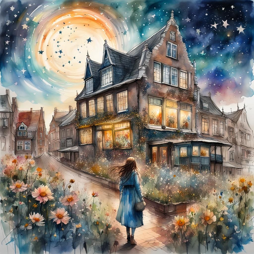 Evening stroll - AI Generated Artwork - NightCafe Creator