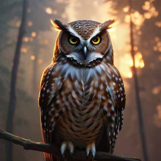 owl, 8k resolution concept art portrait by Greg Rutkowski, Artgerm ...