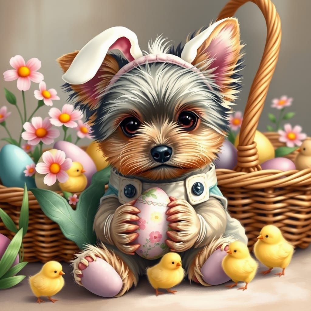 Easter Yorkie - Easter Yorkie