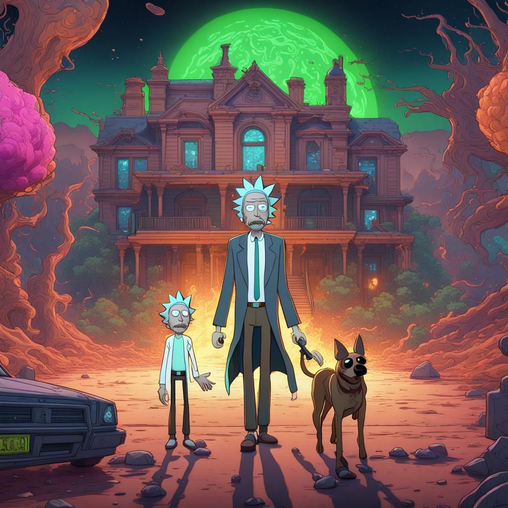 Rick and Morty, John Wick - AI Generated Artwork - NightCafe Creator