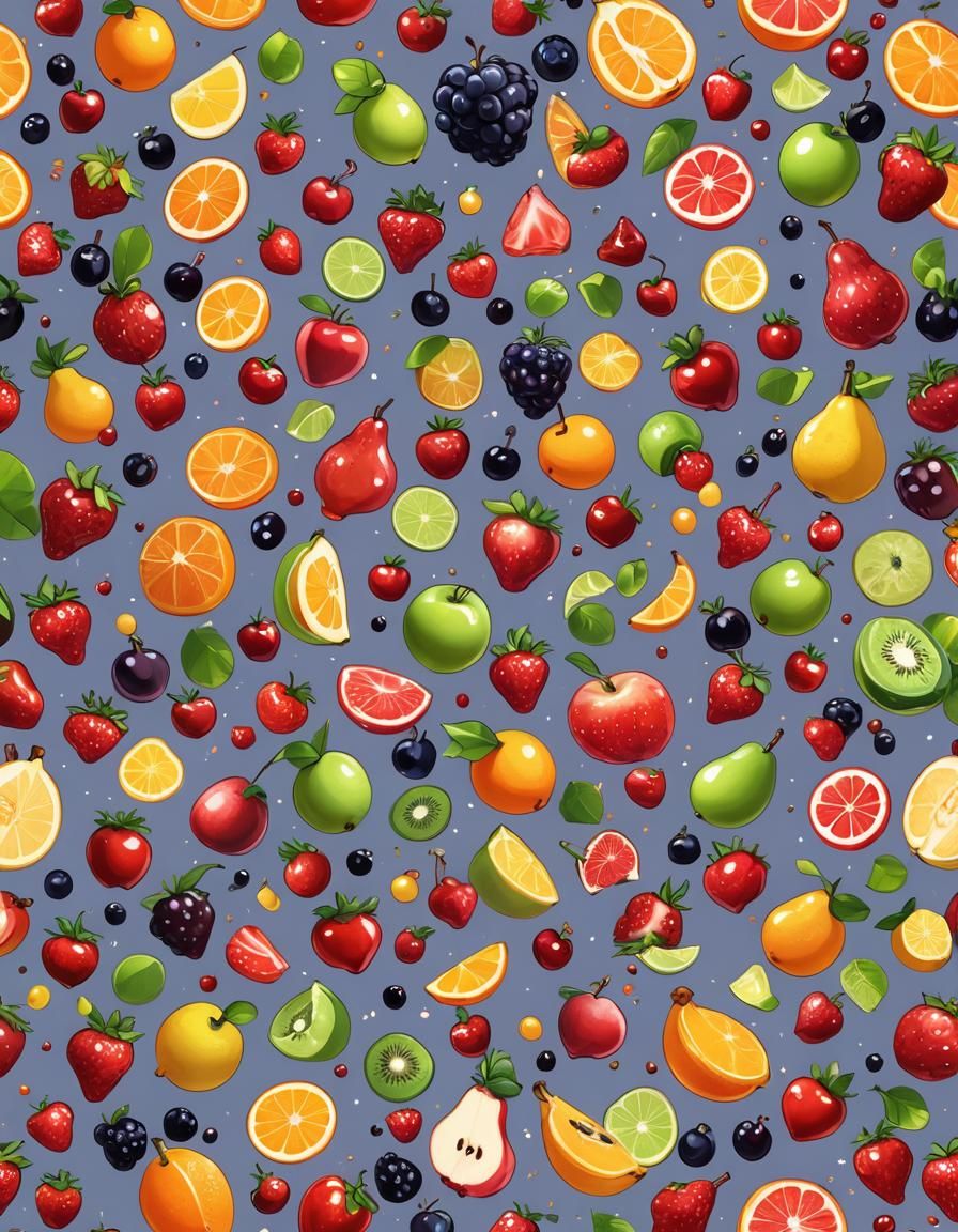 Fruity poster - AI Generated Artwork - NightCafe Creator