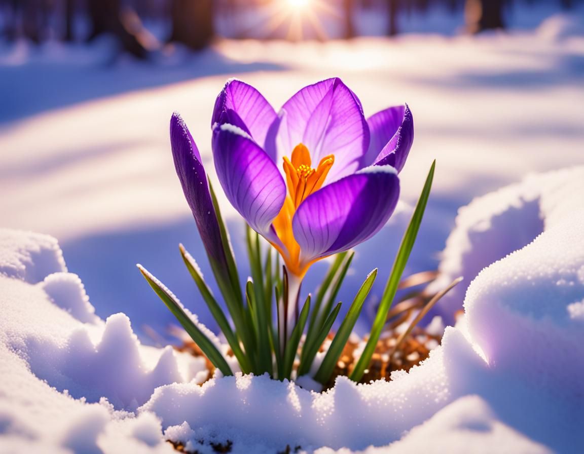 First sign of spring - AI Generated Artwork - NightCafe Creator