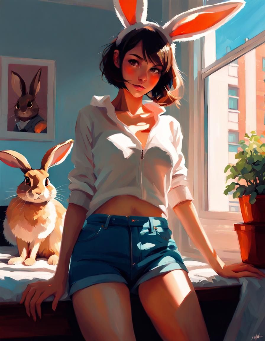 Bunny Girl 06 Ai Generated Artwork Nightcafe Creator