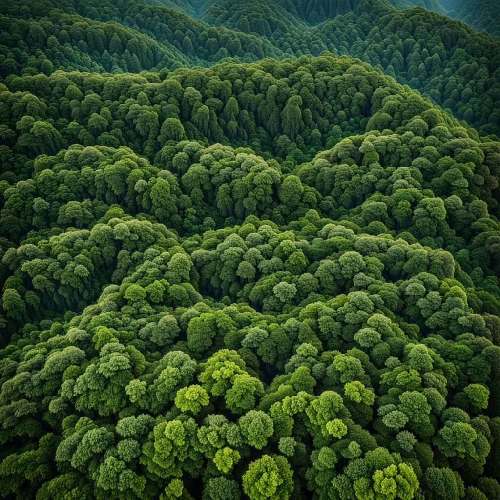 Rainforest view from above - AI Generated Artwork - NightCafe Creator