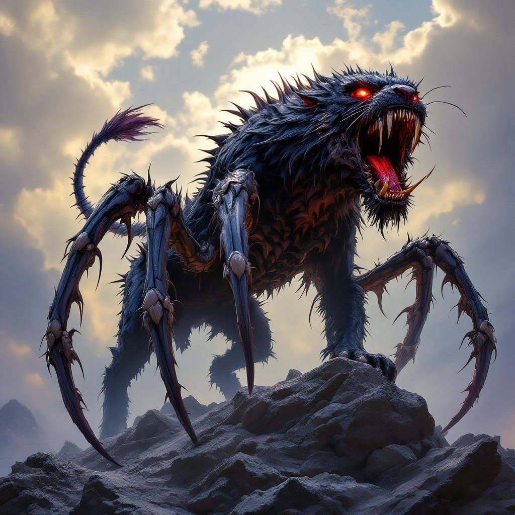My manticore spider hybrid - Manticore-Spider Hybrid Roars o...