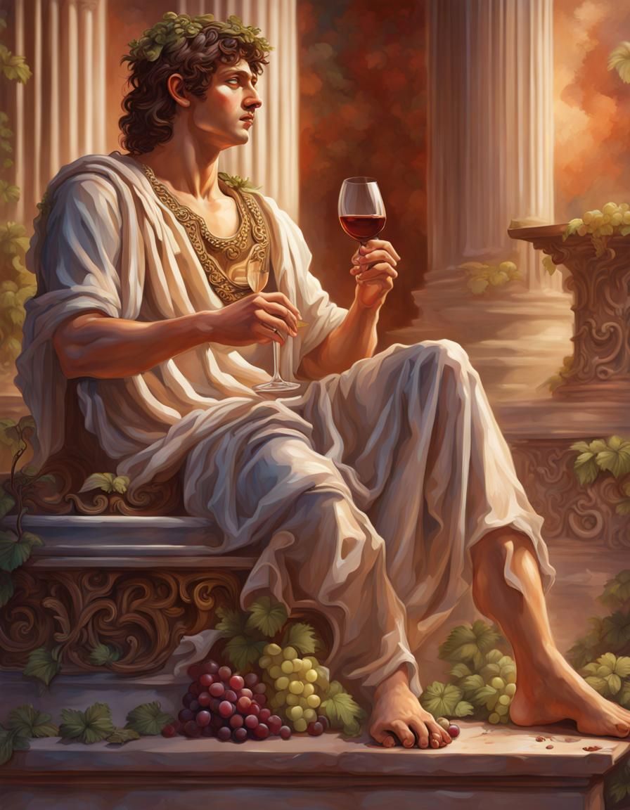 Antinous as Dionysus, v2 - AI Generated Artwork - NightCafe Creator