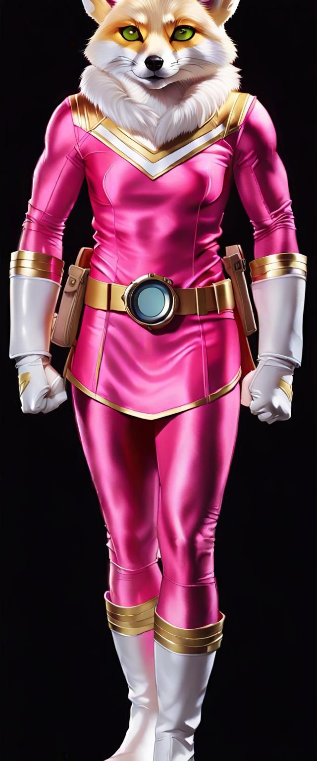 Pink Zeo Fennec Ranger - AI Generated Artwork - NightCafe Creator