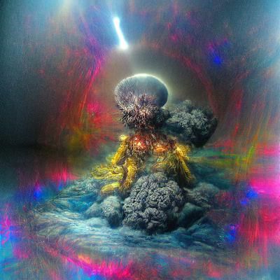 A Nuclear explosion 8k resolution holographic astral cosmic ...