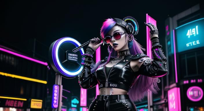 Aphoticpunk DJ - AI Generated Artwork - NightCafe Creator