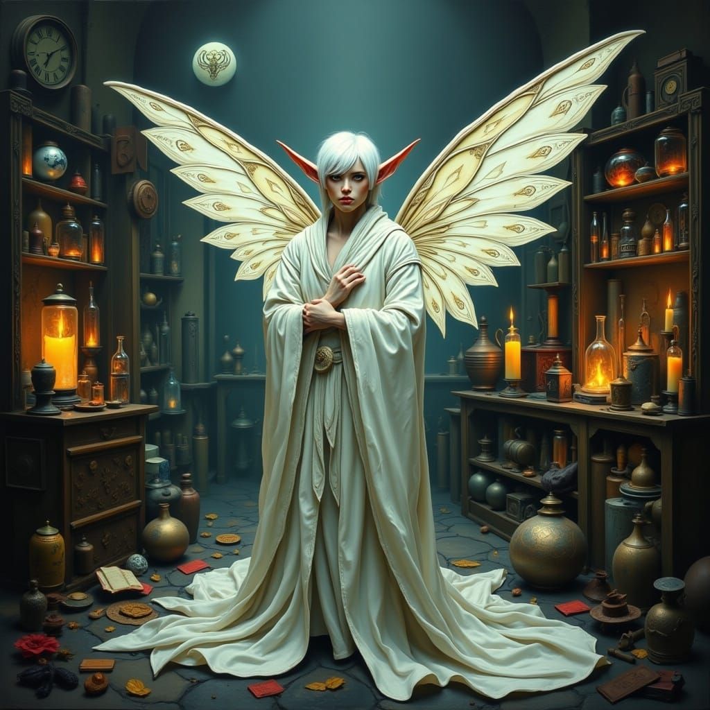 The Alchemist Elf trending on Artstation Unreal Engine 3D shading ...