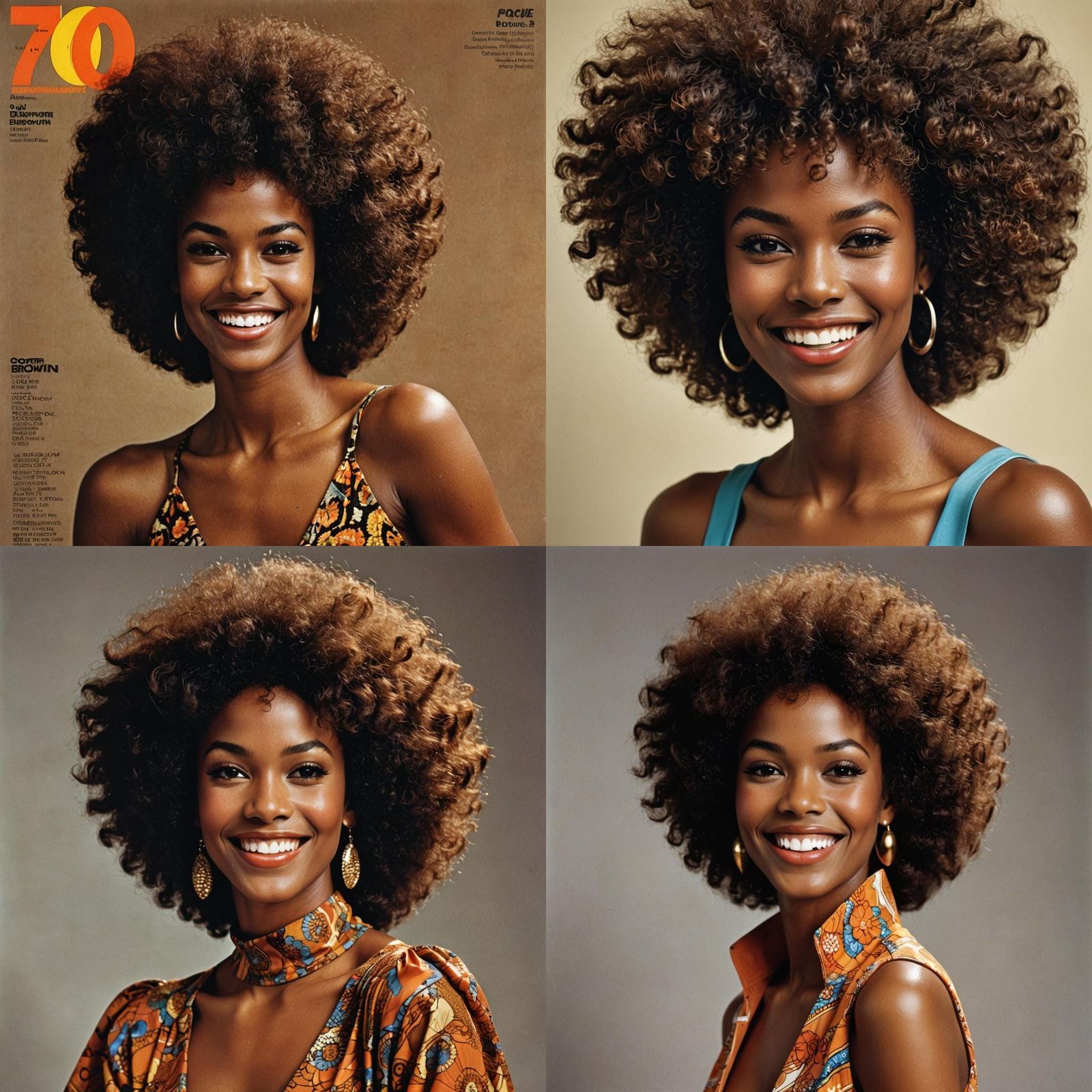 70s Ebony Magazine Model - AI Generated Artwork - NightCafe Creator
