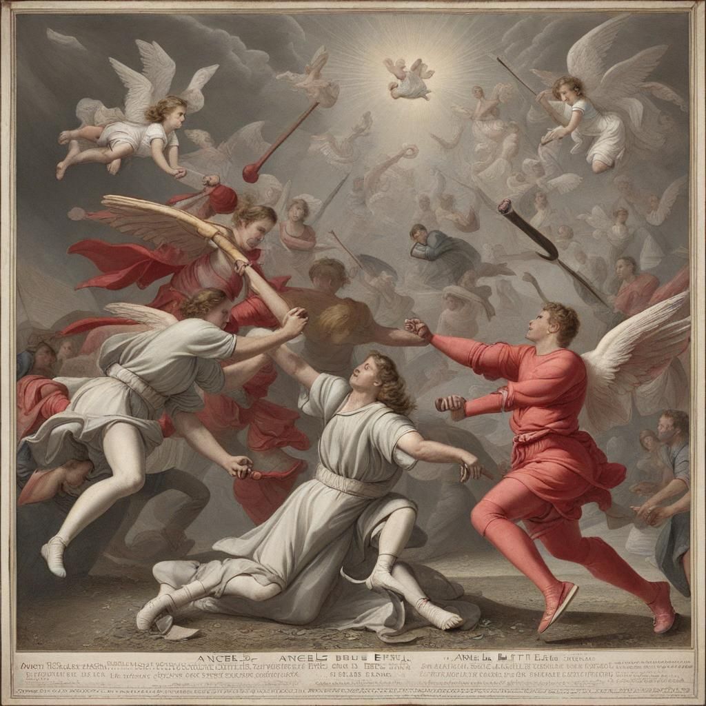 Angels Vs. Devils - AI Generated Artwork - NightCafe Creator