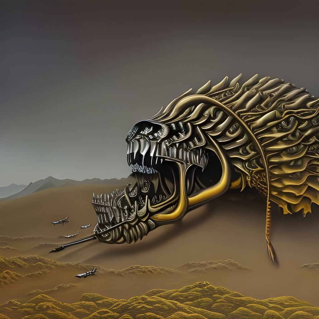 Sand Dragon - AI Generated Artwork - NightCafe Creator