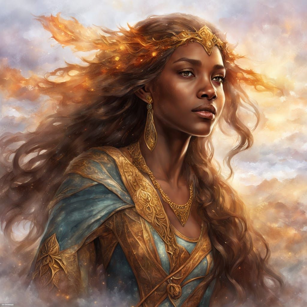 Kali Princess - Ethereal Elven Portrait in Muted Fantasy Sty...