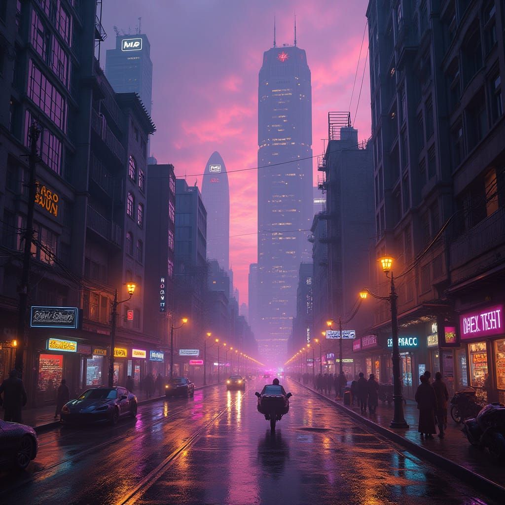 Cyberpunk Metropolis Dazzles with Blade Runner Vib... - AI Art