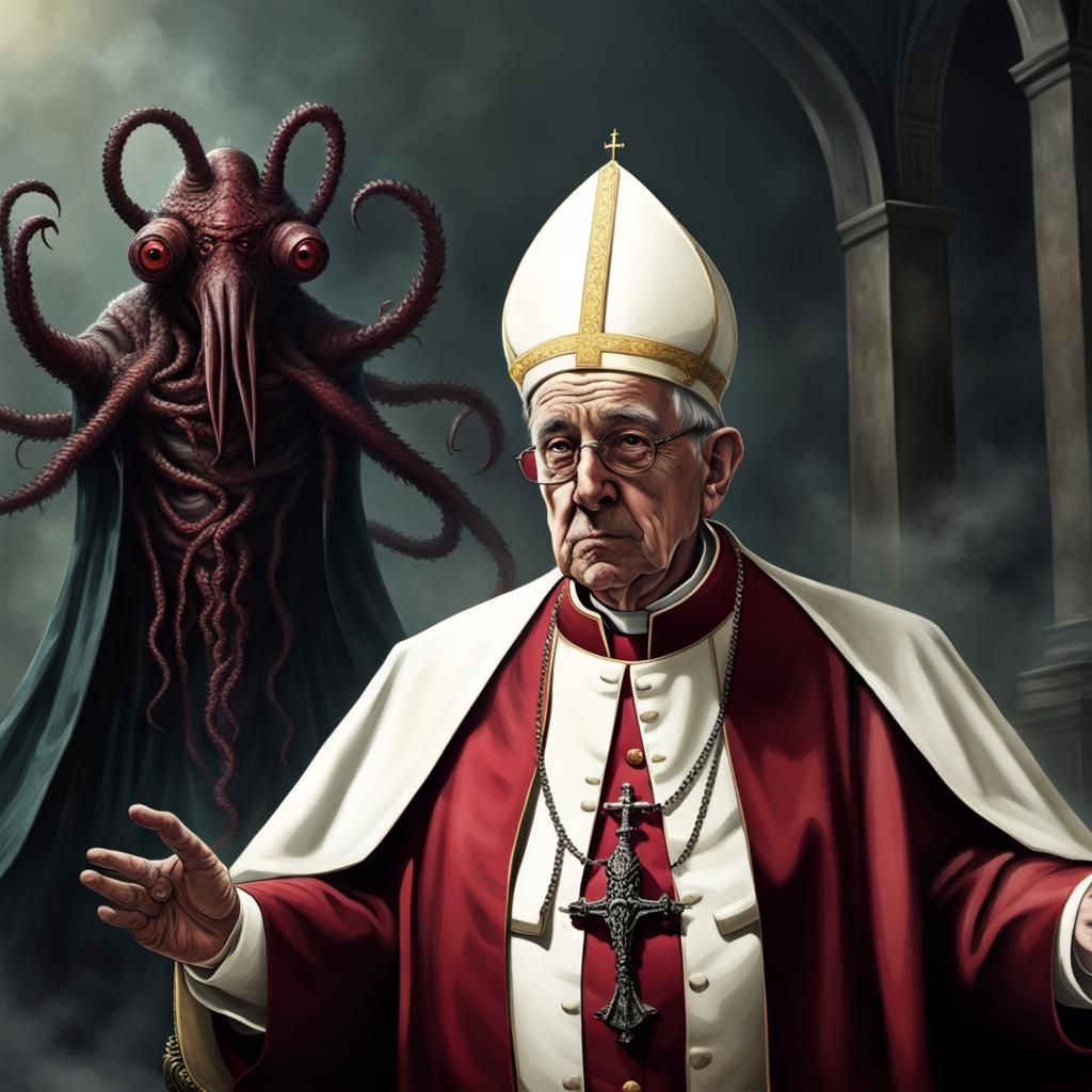 Shadow pope - AI Generated Artwork - NightCafe Creator
